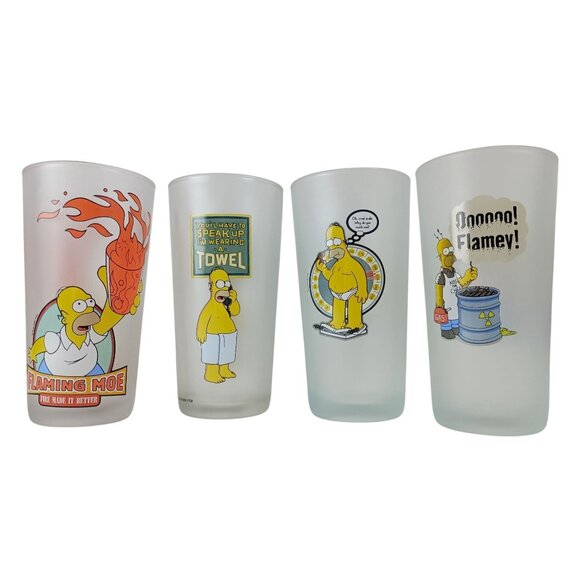 Dining | Simpsons Characters Collectible Glassware Frosted Tumblers Set ...